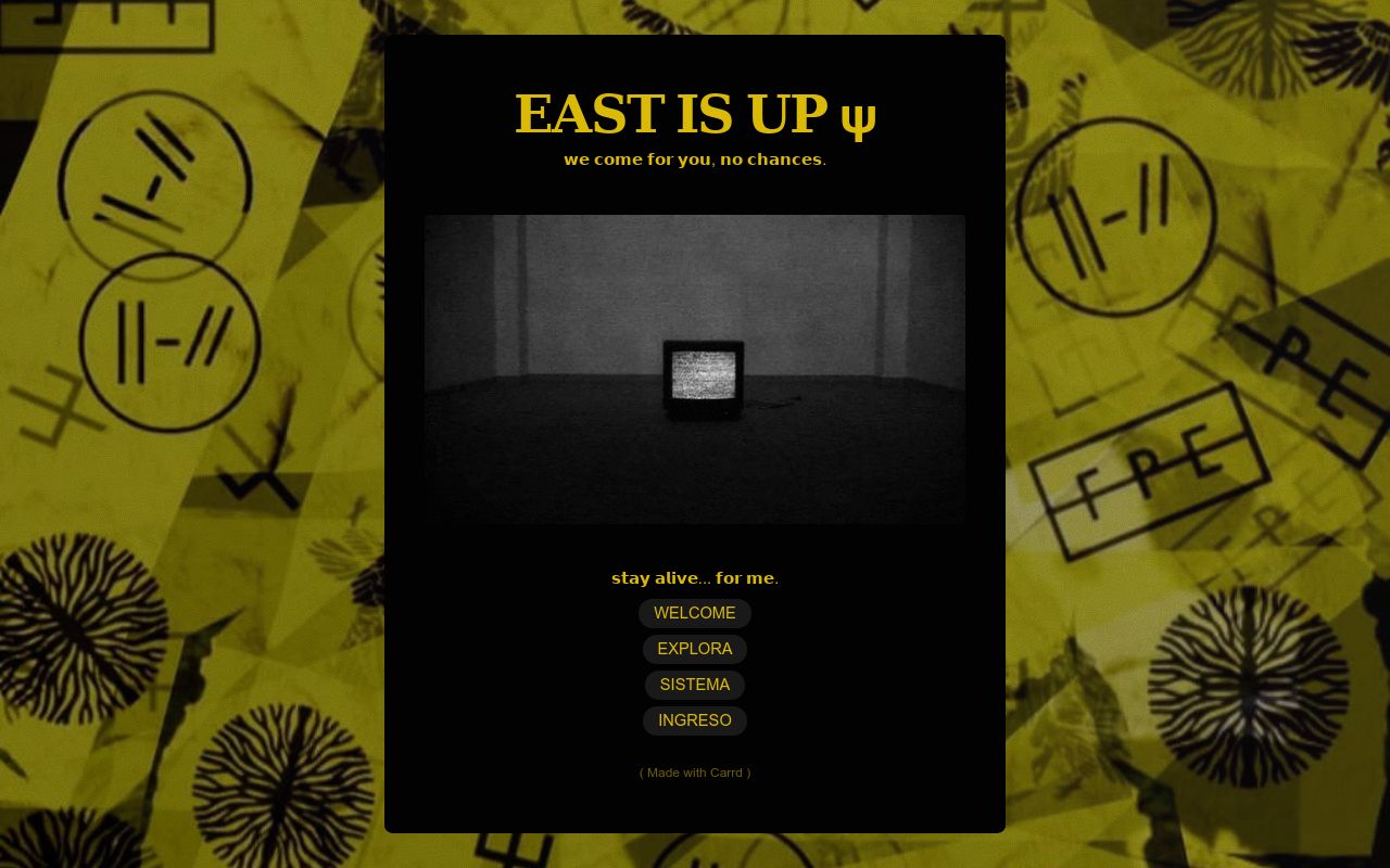 East is up